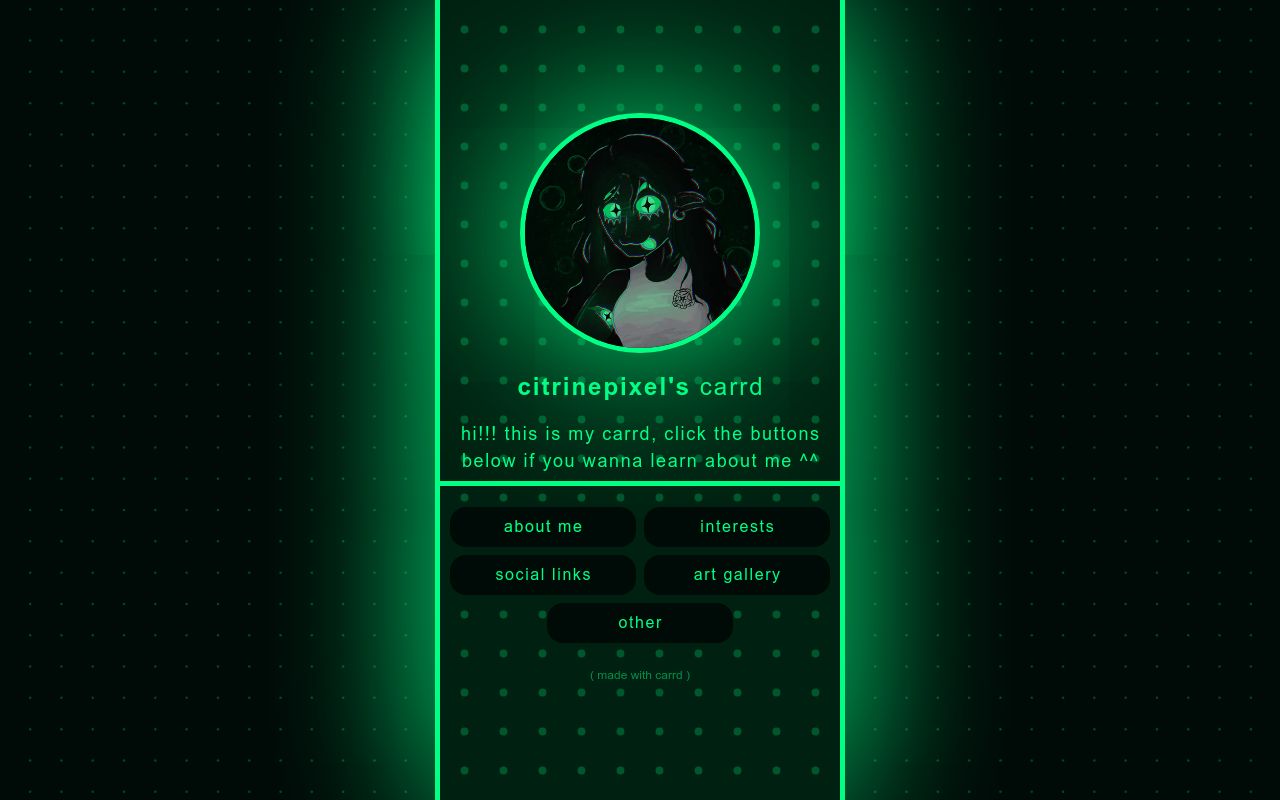 citrinepixel's carrd